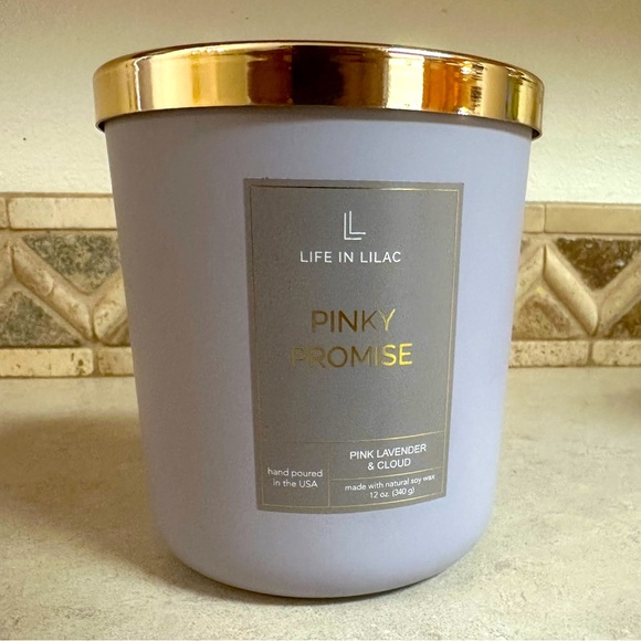 Life in Lilac | Accents | Life In Lilac Candle Pinky Promise | Poshmark